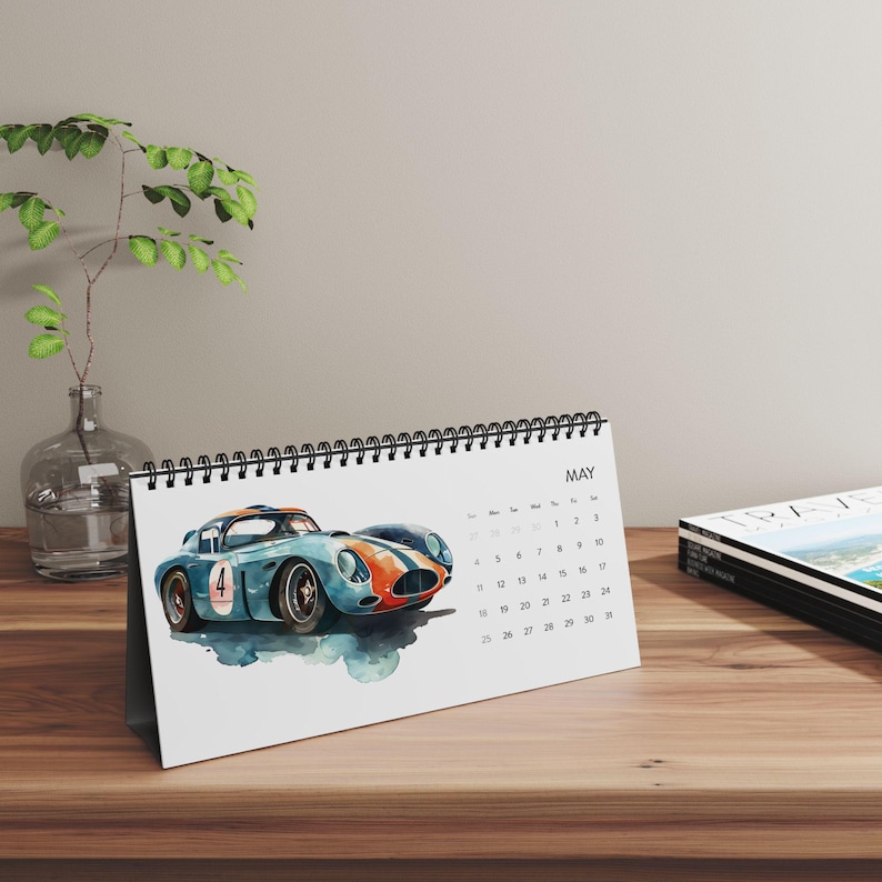2025 Calendar Minimalist Calendar Car Desk Calendar Porsche Calendar ...