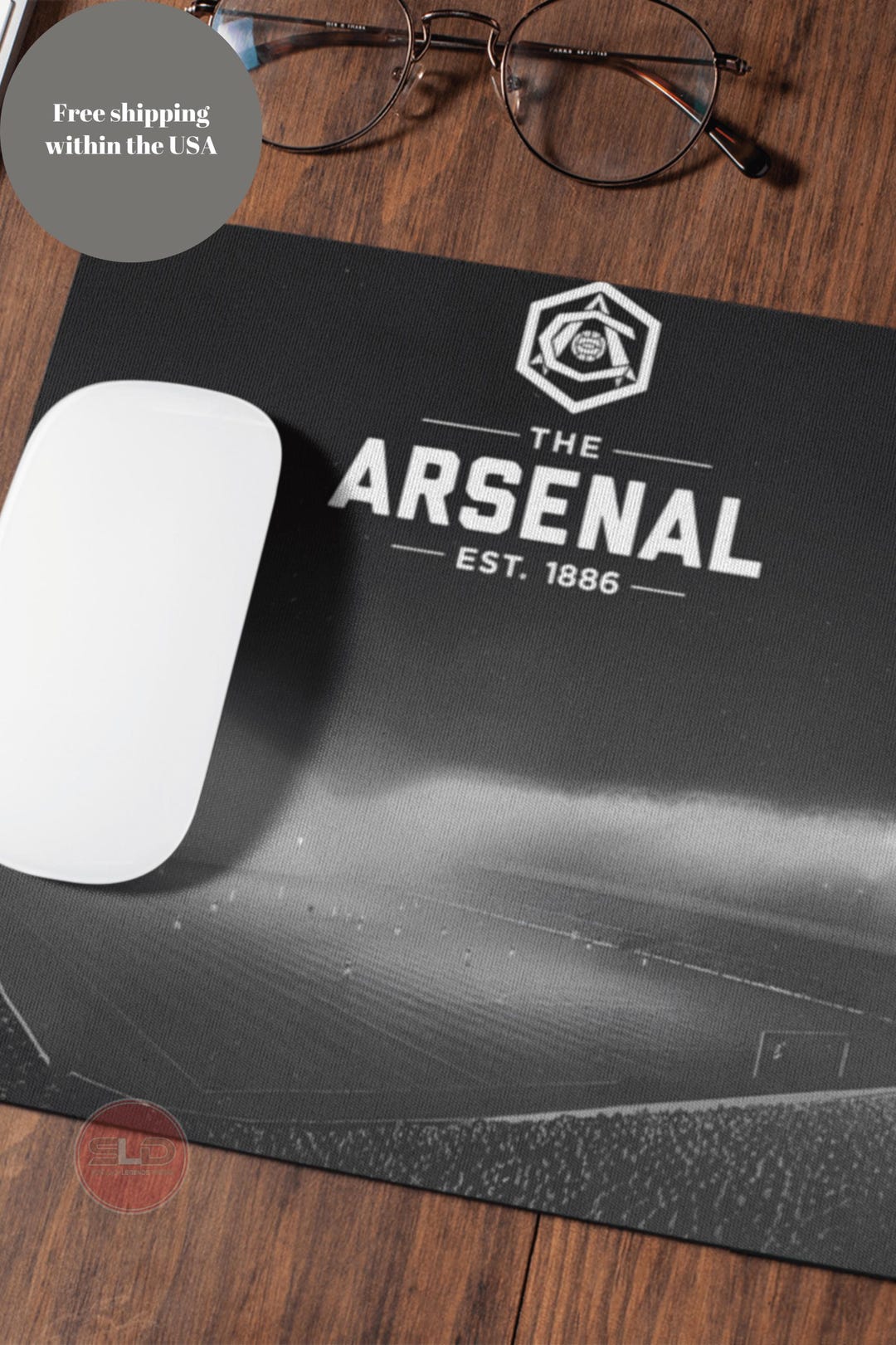 Arsenal Desk Mats, Arsenal Theme Logo Table Mat, Football Soccer Fan ...