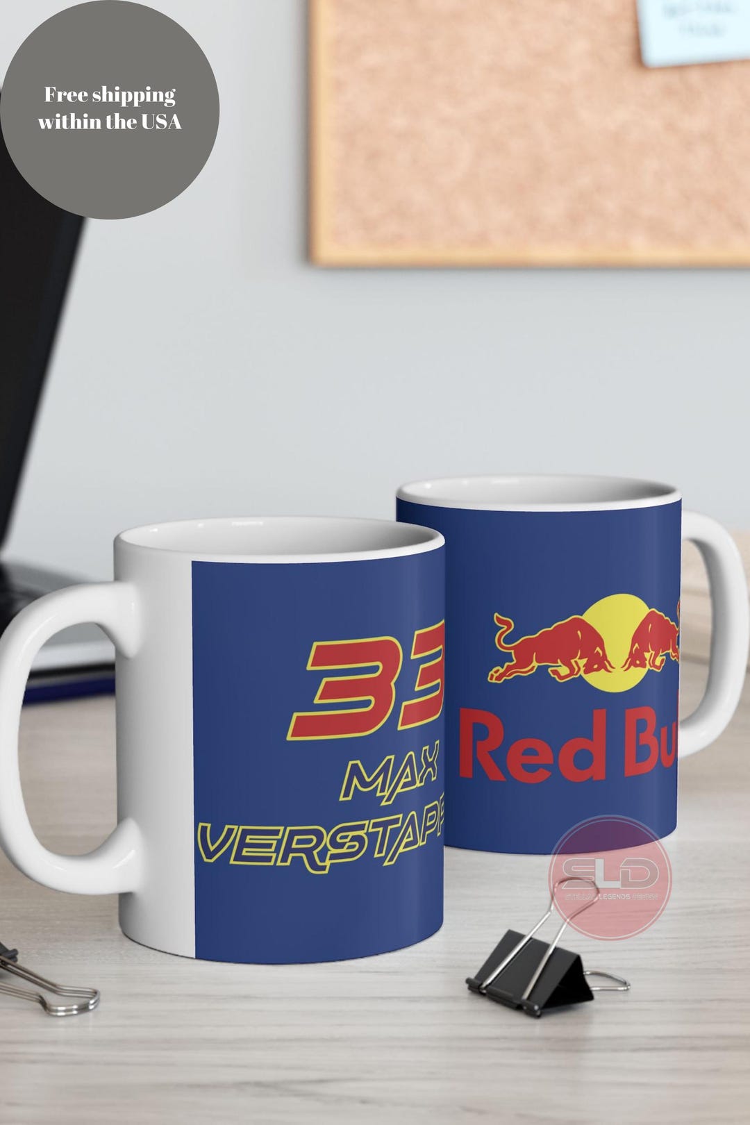 Max Verstappen Mug Max Verstappen Cup Red Bull Mug Max Verstappen 33 ...