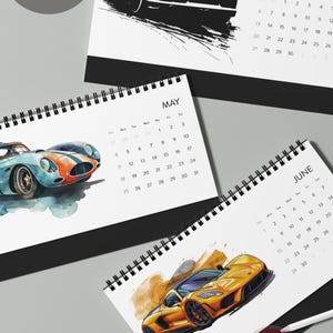 2025 Calendar Minimalist Calendar Car Desk Calendar Porsche Calendar ...