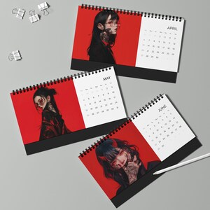 Anime Girl 2025 Desktop Calendar Cute Japanese Calendar Desk Decor ...