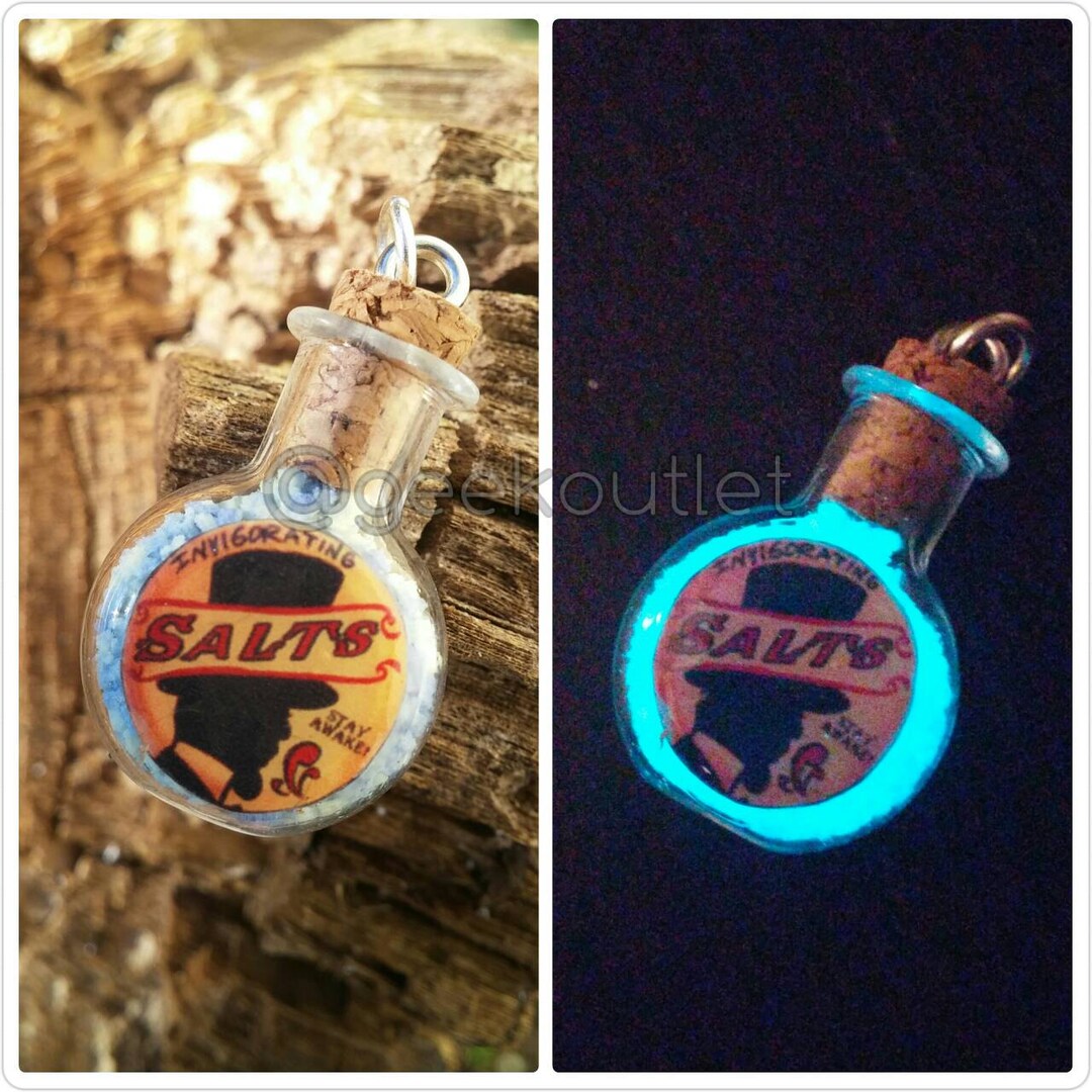 Bioshock Invigorating Salts Necklace, Glows in the Dark - Etsy