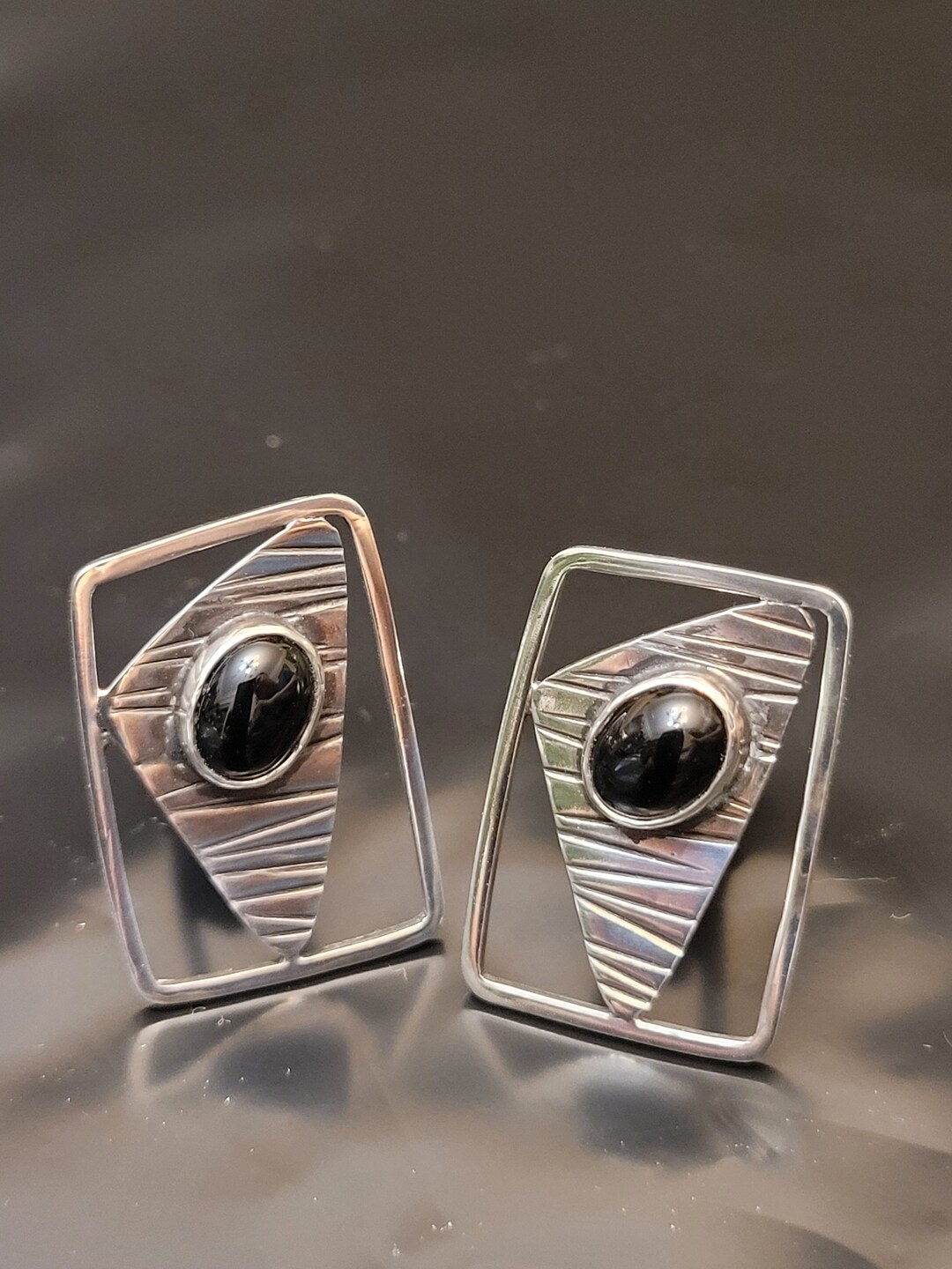 Daredevil "fiskicuffs" Sterling Silver and Onyx Cufflinks - Etsy