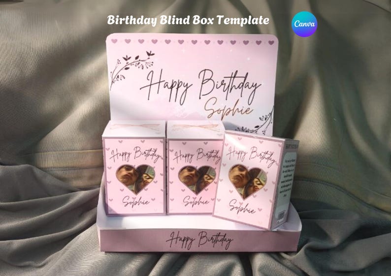 Birthday Blind Box Template | DIY Personalized Surprise Gift | Canva ...