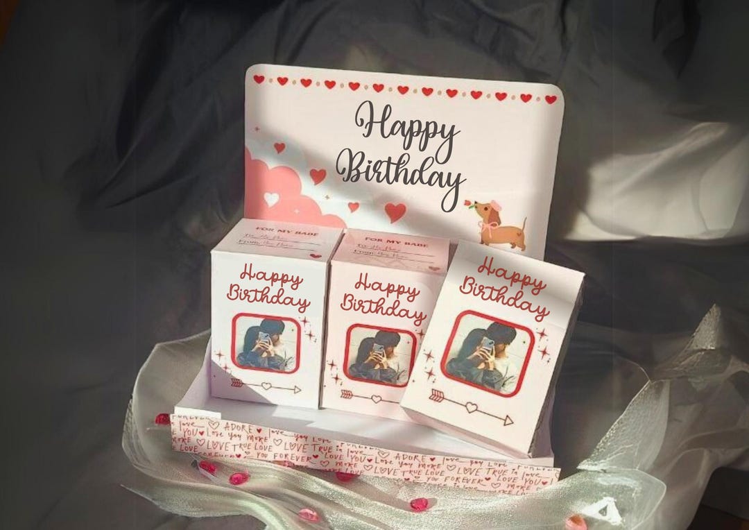 Custom Blind Box Template, Birthday Gift Box, Valentine's Gift for Her ...