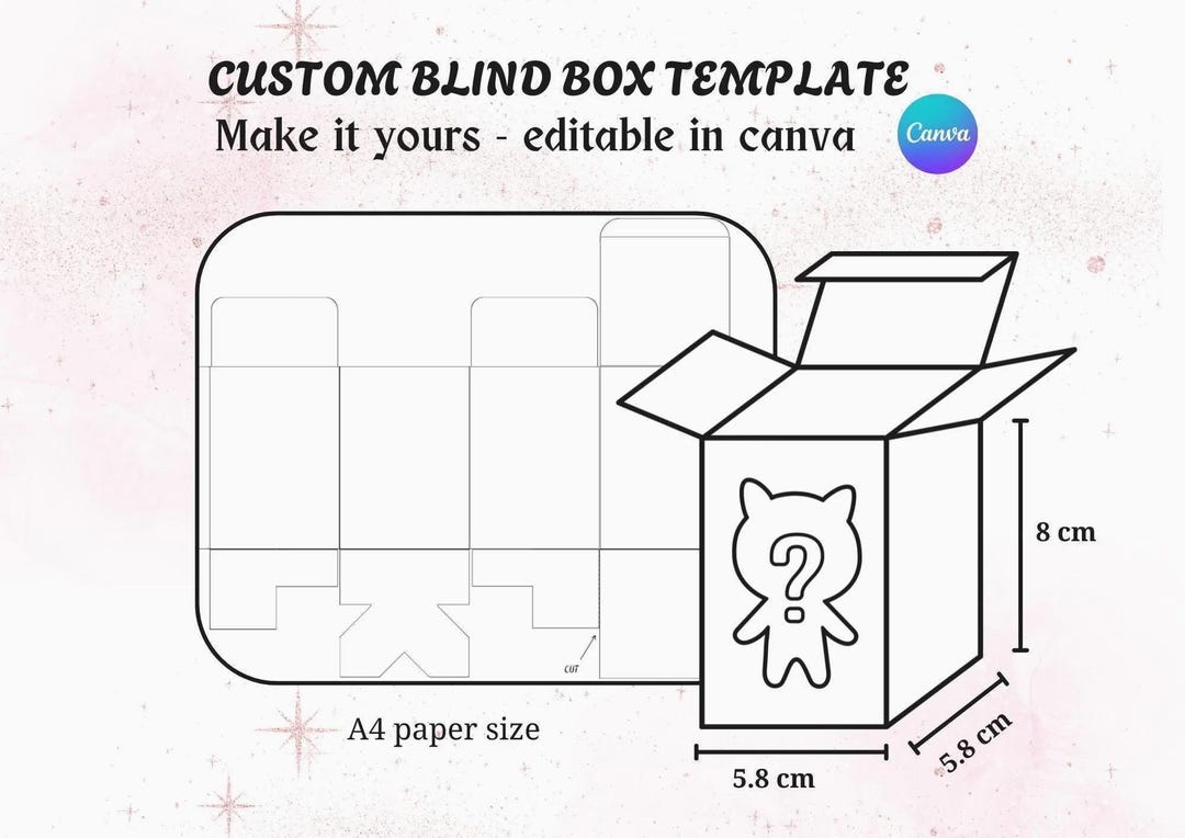Custom Birthday Blind Box Template: Fully Customizable Box (DIY ...