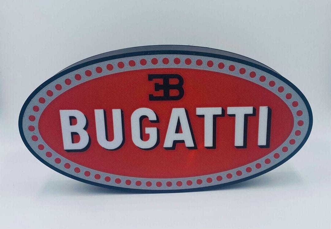 Bugatti LED Light Sign Man Cave, Bar, Garage - Etsy