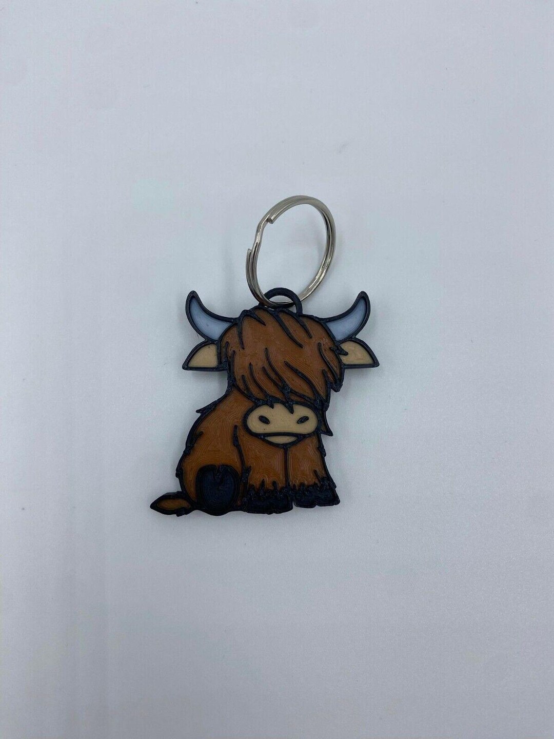 Highland Cow Key Ring - Etsy