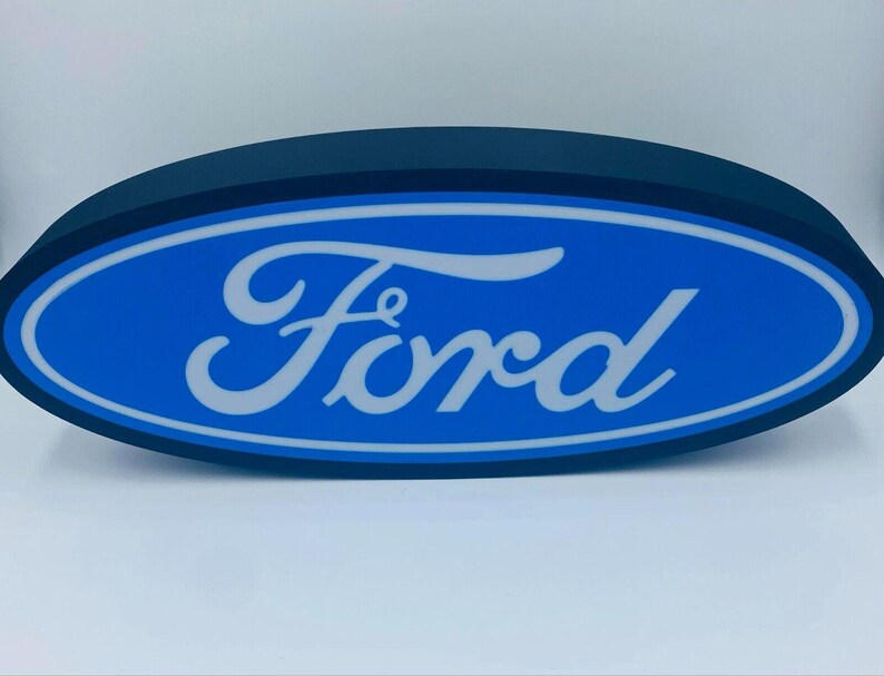 Ford Logo LED Light Box Sign - Mancave & Garage - Etsy Australia