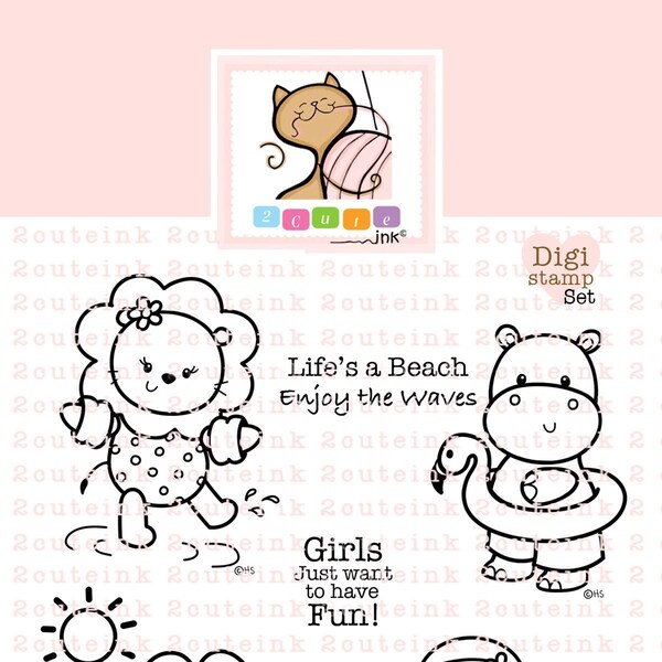 Cute Digi Stamps - Etsy