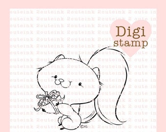 Fall Fox Digital Stamp for Card Making, Paper Crafts, Scrapbooking ...