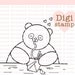 Good Luck Panda Digital Stamp for Card Making and Paper Crafts - Etsy