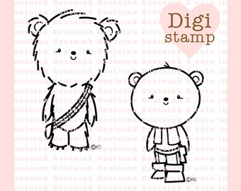Prayer Bear Digital Stamp Bear Digital Stamp Digital | Etsy