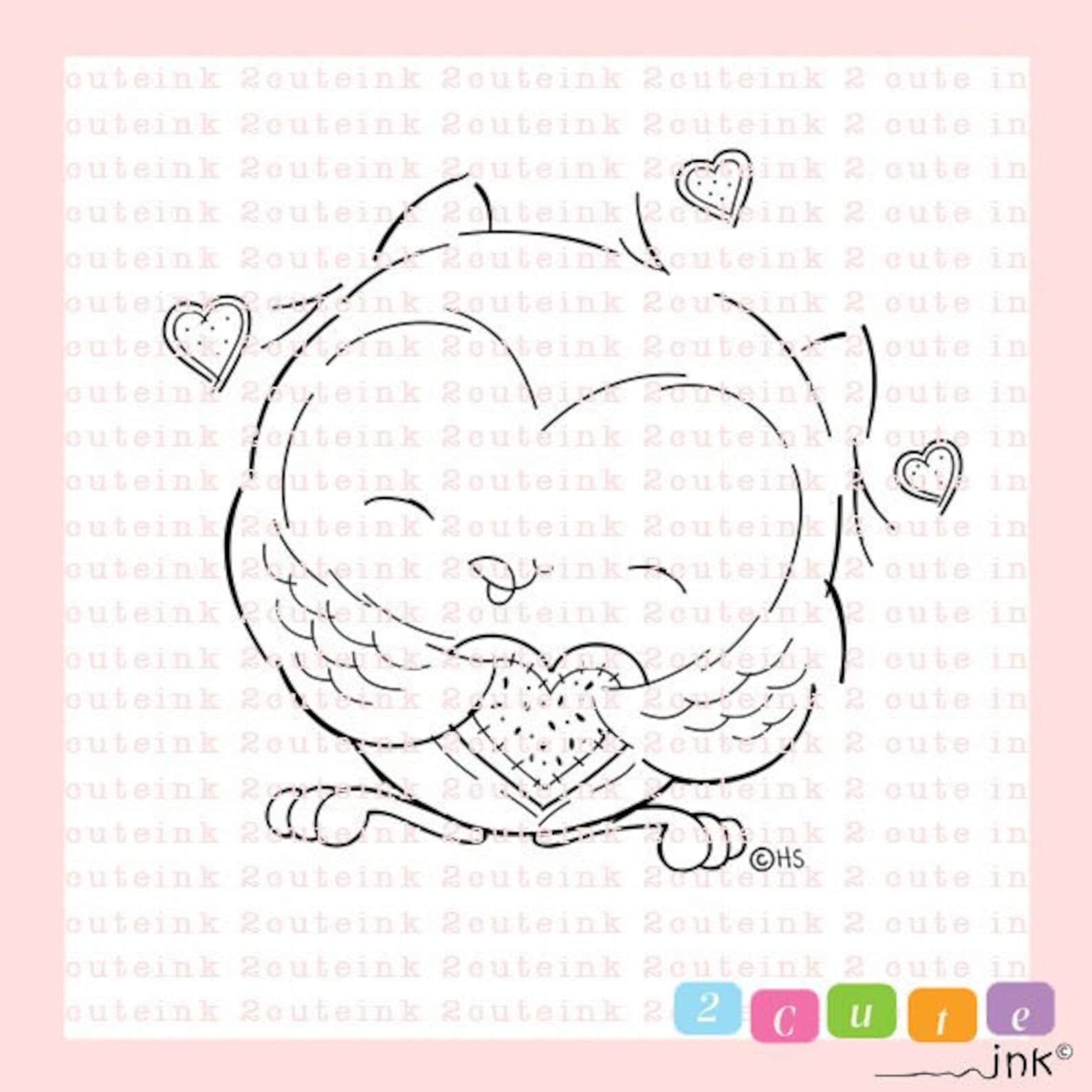 Owl You Need is Love Digital Stamp Valentine Printable Owl - Etsy