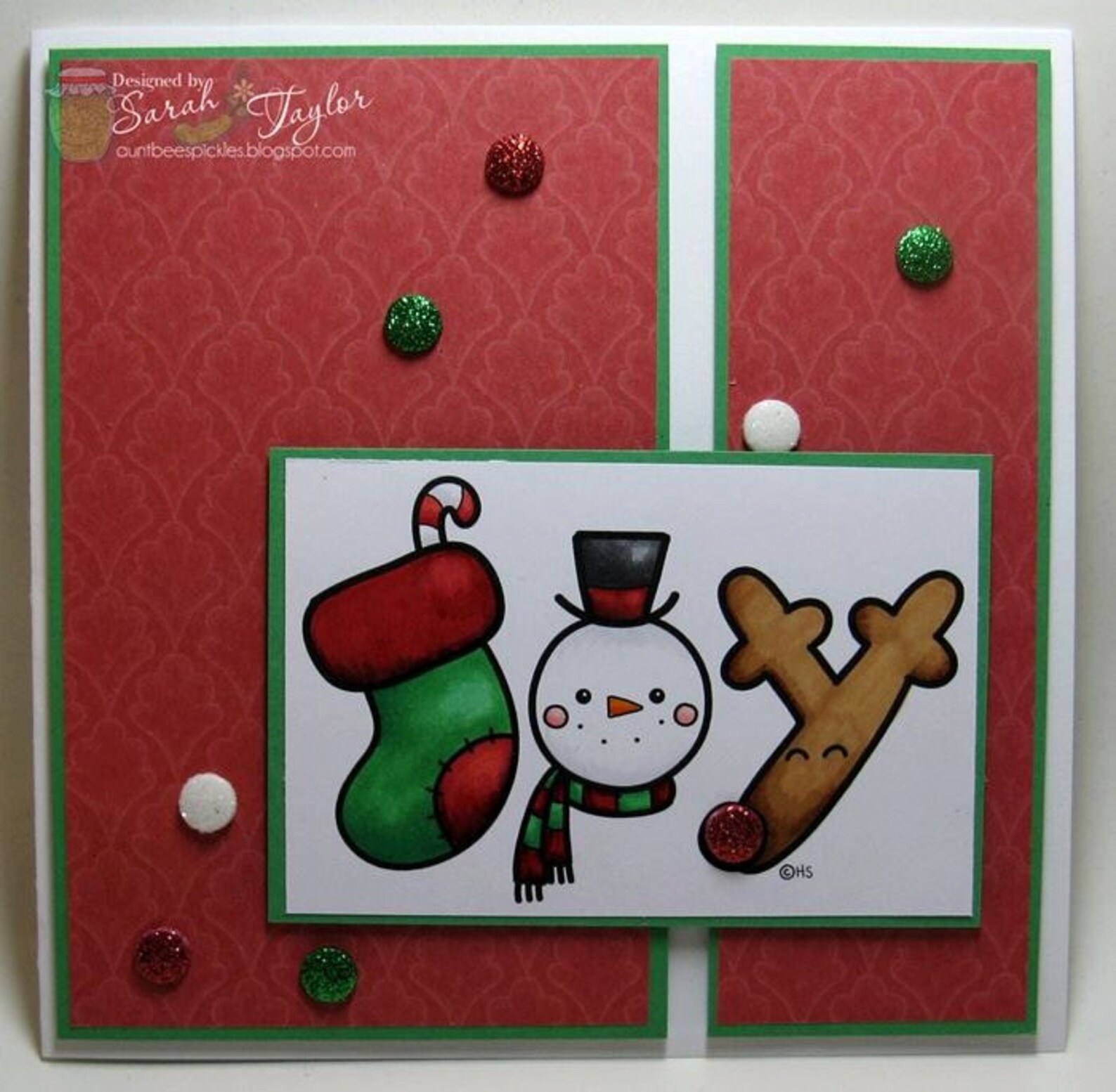 Joy Digital Stamp Line Art for Christmas Card Making Paper | Etsy