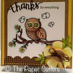 Nature Owl Doodle Digital Stamp for Card Making Paper Crafts - Etsy