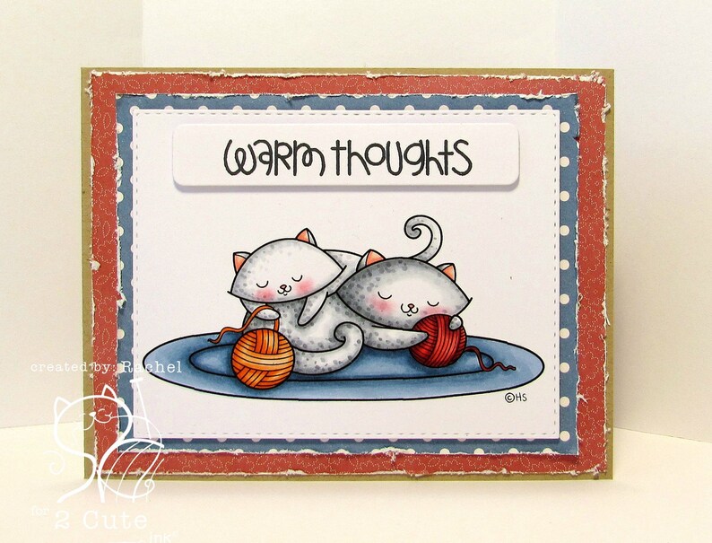 Cat Nap Digital Stamp - Digital Stamps for Card Making - Cat Digital ...