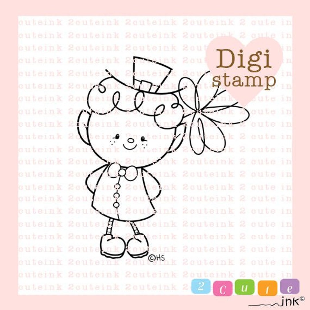 Sweet Leprechaun Digital Stamp - St. Patrick's Day Digital Stamp ...
