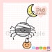 Mummy Spider Digital Stamp Halloween Digi Spider Digital - Etsy