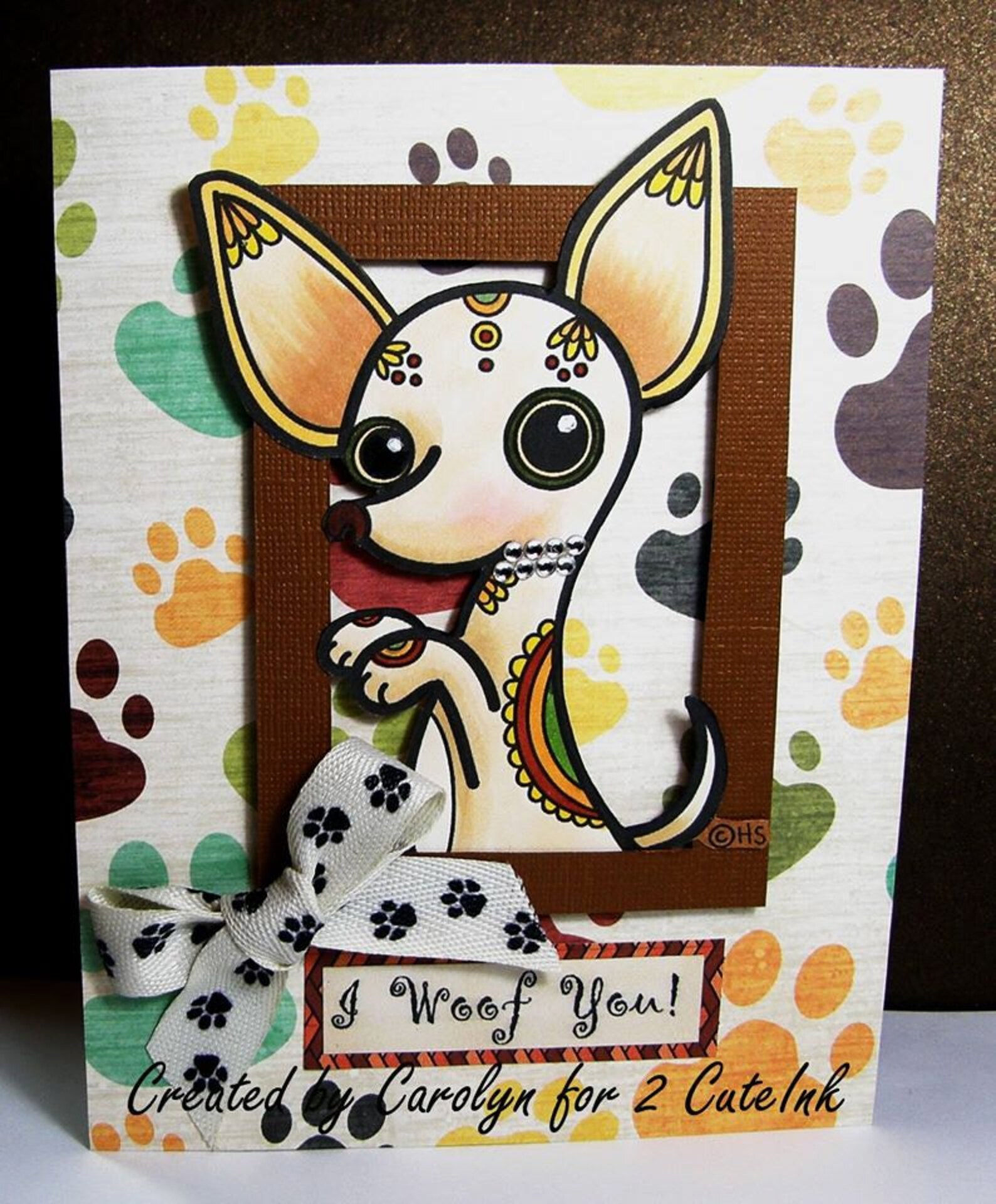 Chihuahua Doodle Digital Stamp for Card Making Paper Crafts - Etsy ...