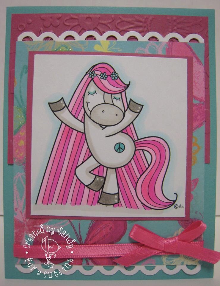 Hippie Horses Digital Stamp Set for Card Making Paper Crafts | Etsy