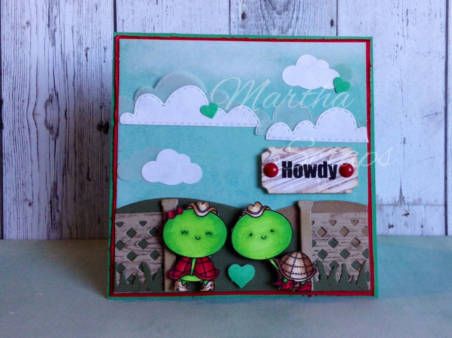 Country Turtle Couple Digital Stamp for Card Making - Etsy