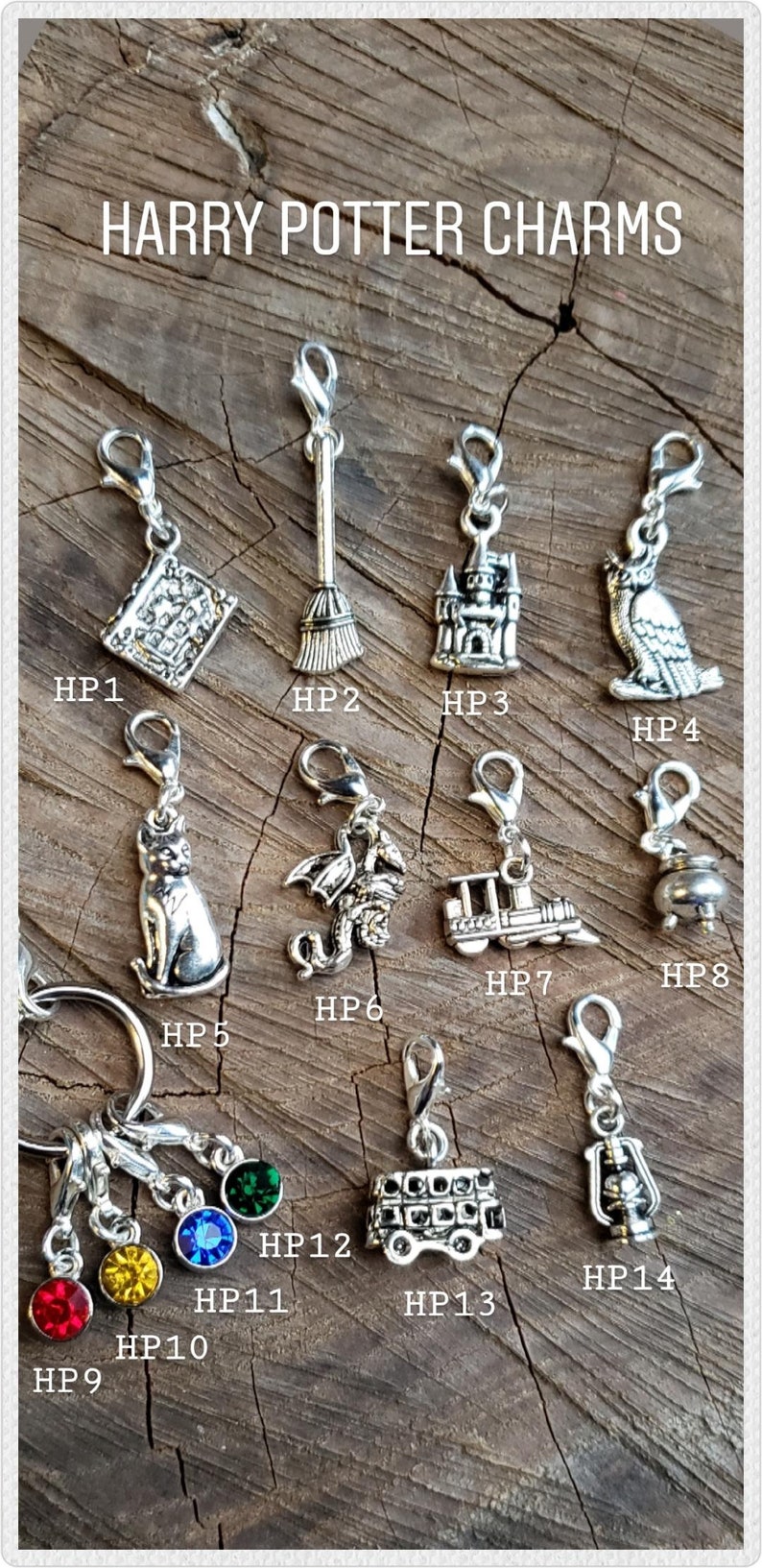 Wizard Mega Charm Bracelet Choose From 4-14 Charms Magical - Etsy