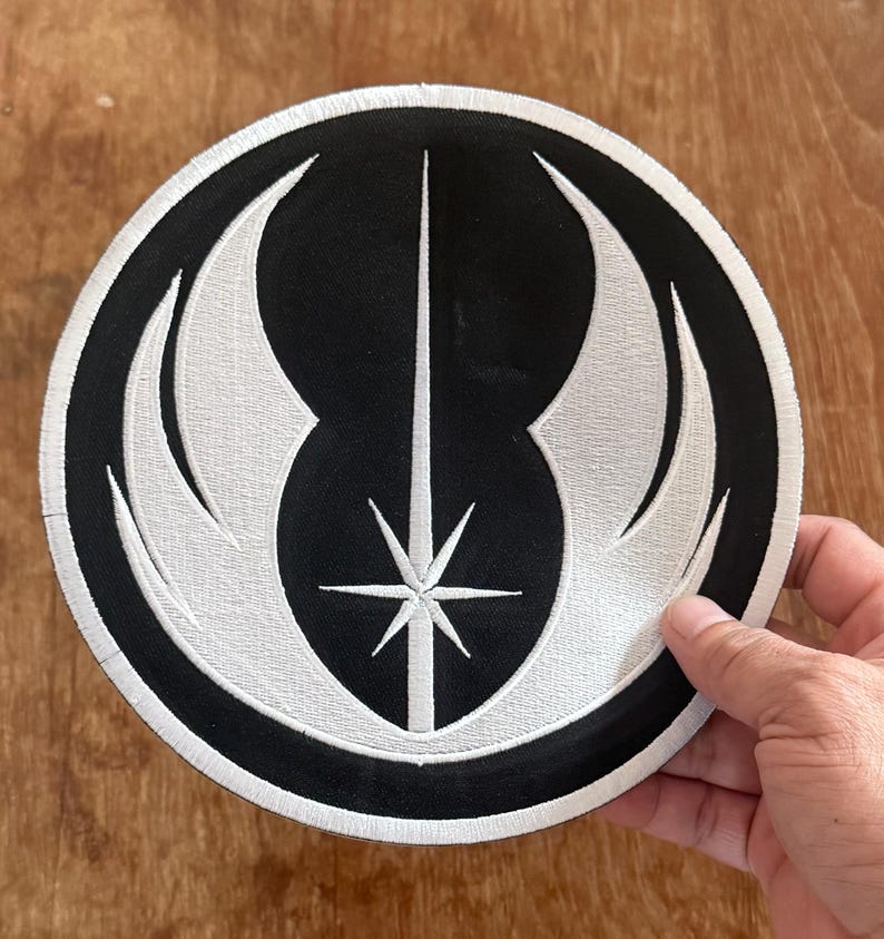 Jedi Order Jedi Crest Squadron Star Wars Symbol Embroidery Iron-on Sew ...