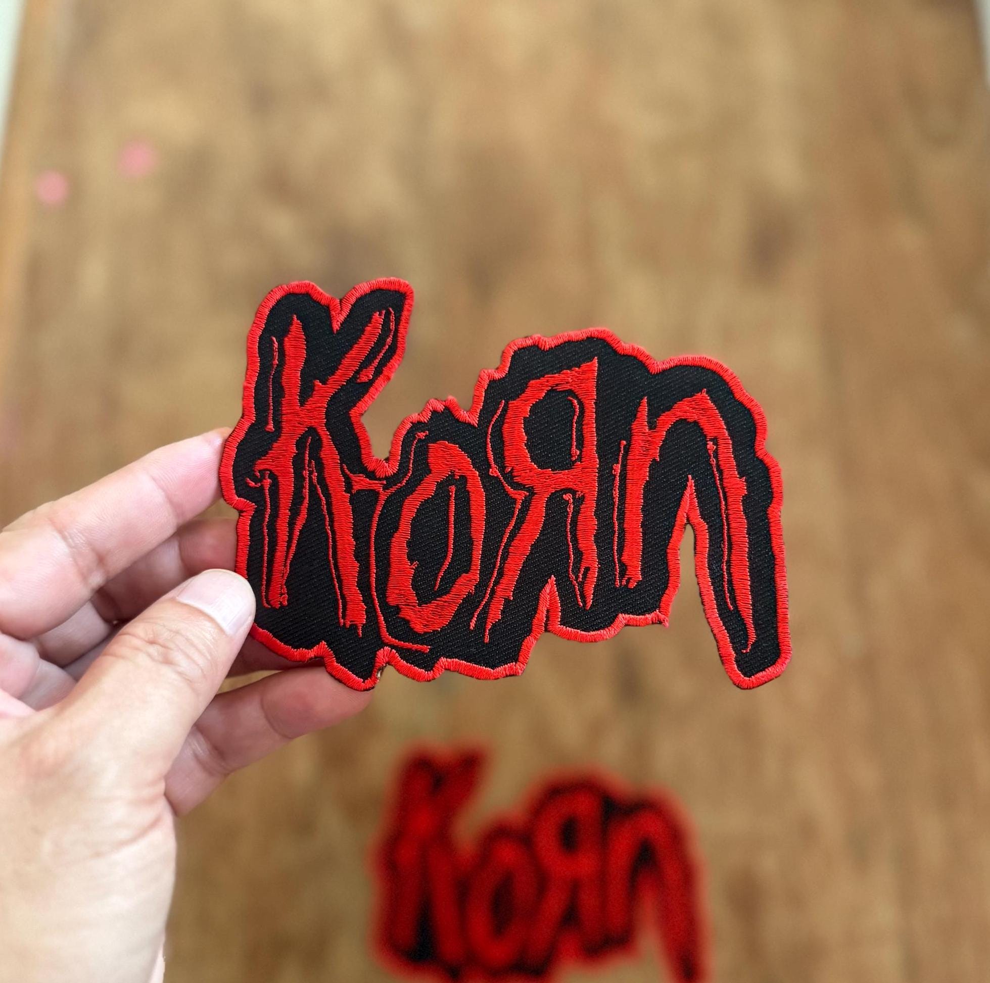 2pcs. Korn Nu Metal Band Music Logo Symbol Embroidery Iron-on Sew-on ...