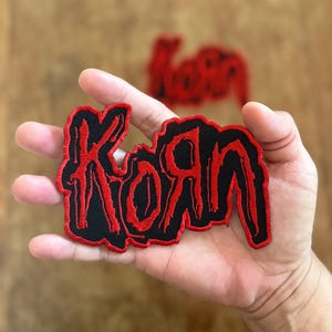 2pcs. Korn Nu Metal Band Music Logo Symbol Embroidery Iron-on Sew-on ...