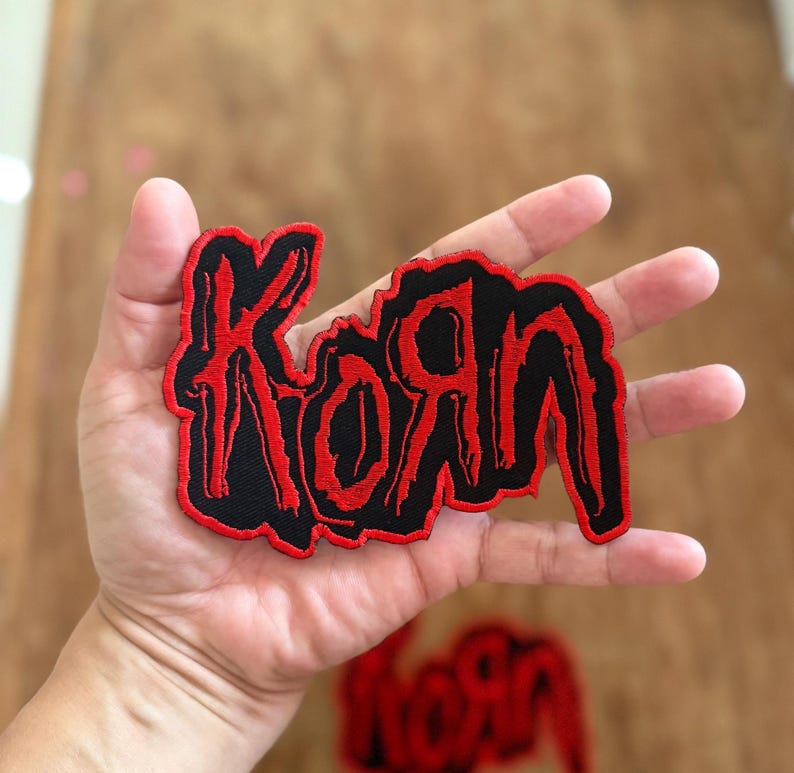 2pcs. Korn Nu Metal Band Music Logo Symbol Embroidery Iron-on Sew-on ...