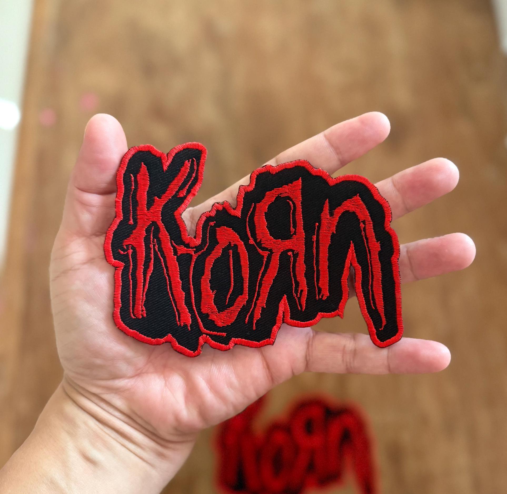 2pcs. Korn Nu Metal Band Music Logo Symbol Embroidery Iron-on Sew-on ...