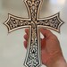 Cross Art God Christian Jesus Do Good Symbol Embroidery Iron-on Sew-on ...