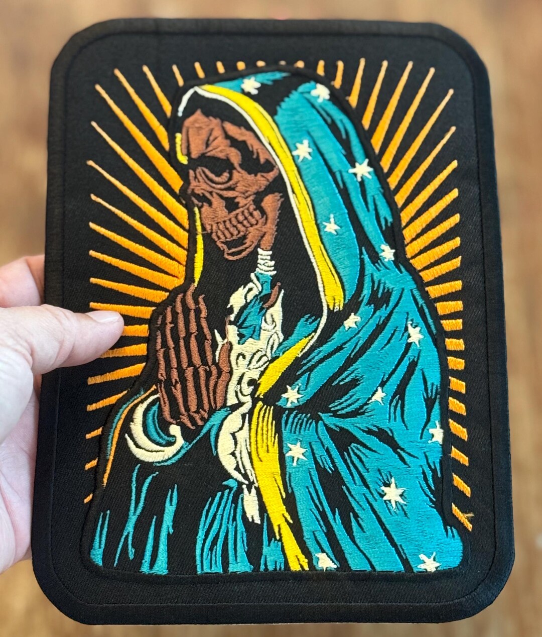 Skull Virgin Mary Santa Mary Art Dark Night Faith Mastered Symbol ...