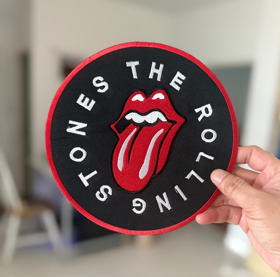 Tongue the Rolling Stones Sixties Band Symbol Embroidery Iron-on Sew-on ...