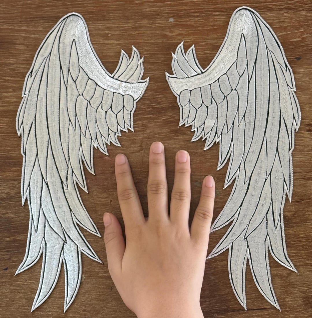 Daryl Dixon Wings Angel Walking Death Symbol Embroidery Iron-on Sew-on ...
