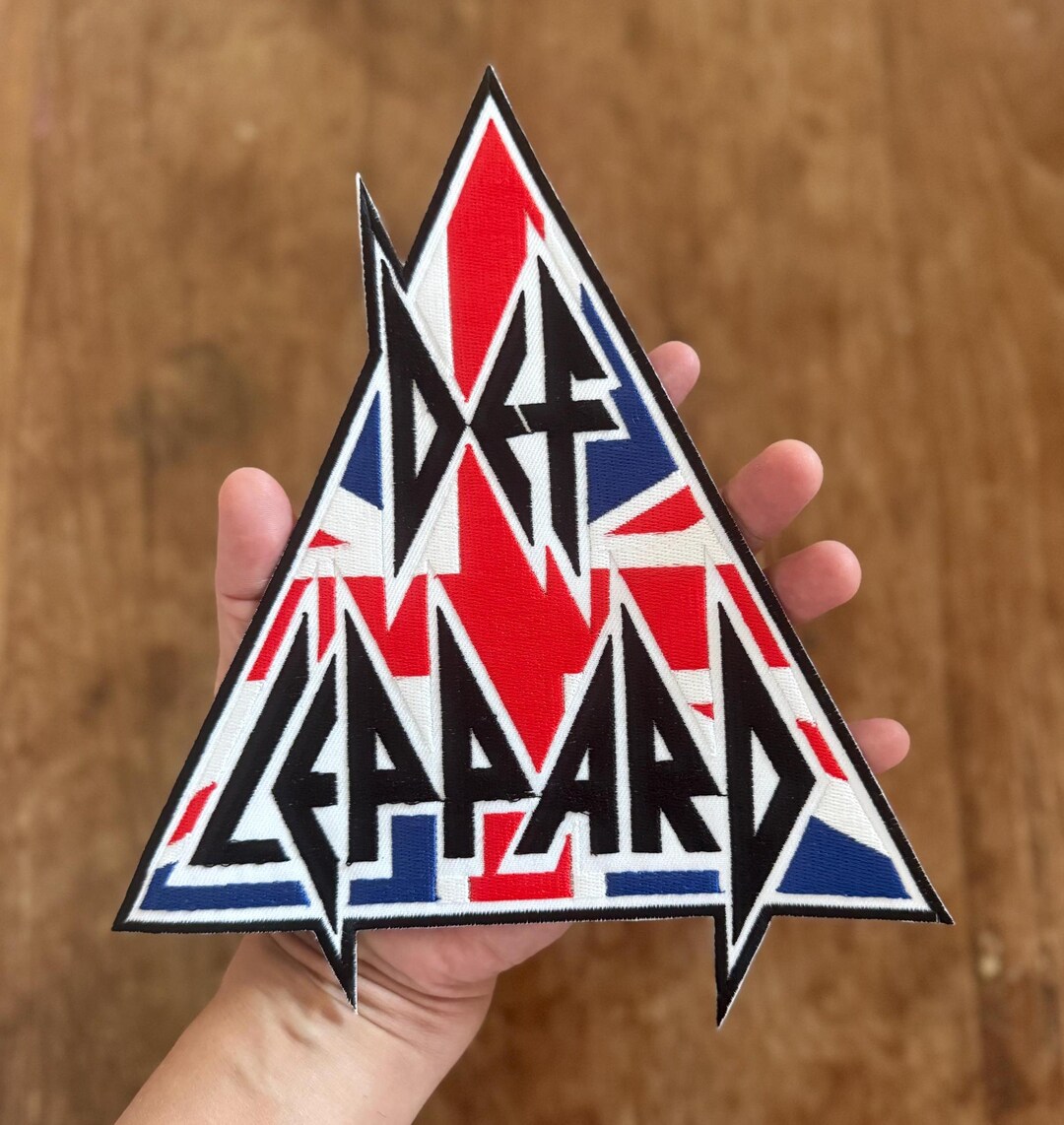 Def Leppard Union Flag Rock Band Music Logo Symbol Embroidery Iron-on ...