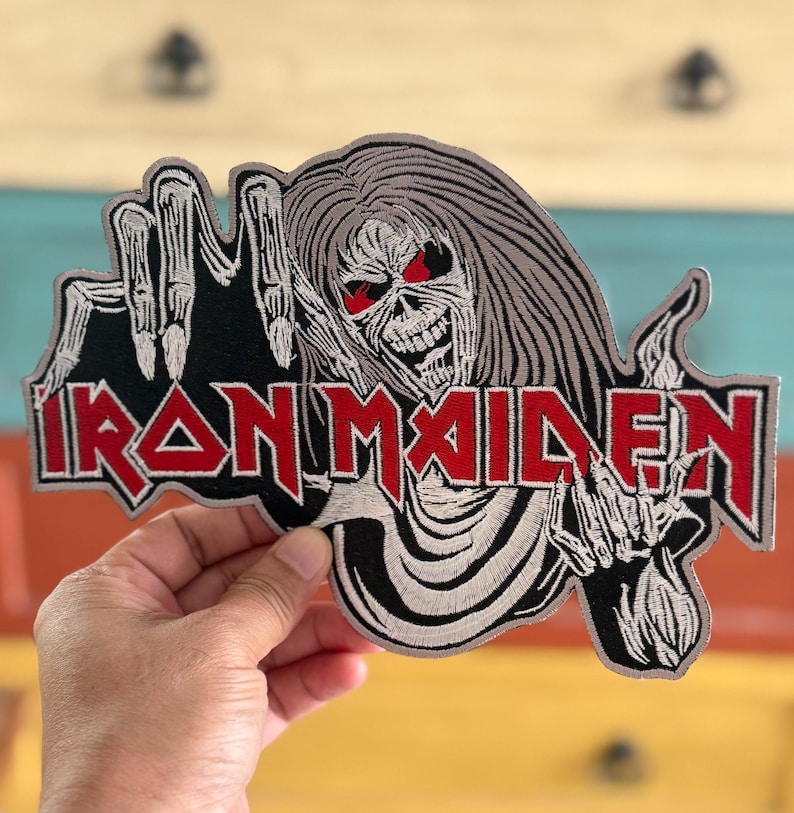 Iron Maiden Heavy Metal Band Music Logo Symbol Embroidery Iron-on Sew ...
