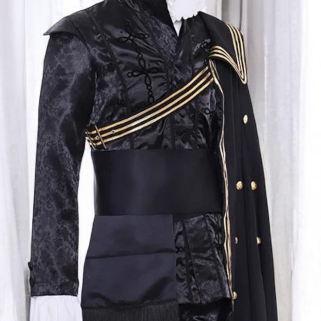 Elegant Victorian Gothic Cosplay Suit, Historical Medieval Royal ...