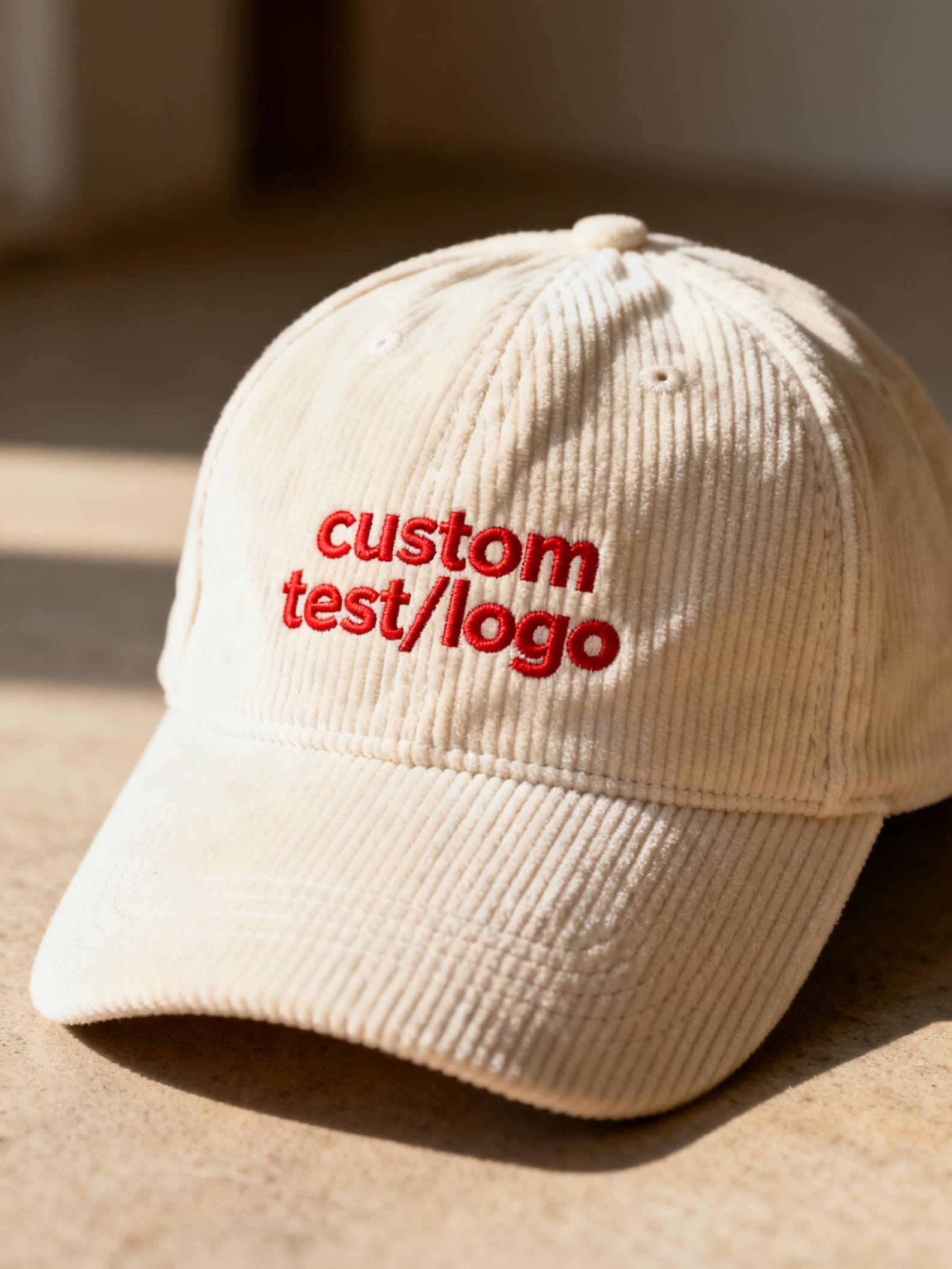 Custom Embroidered Baseball Caps, Personalized Winter Hats, Corduroy ...