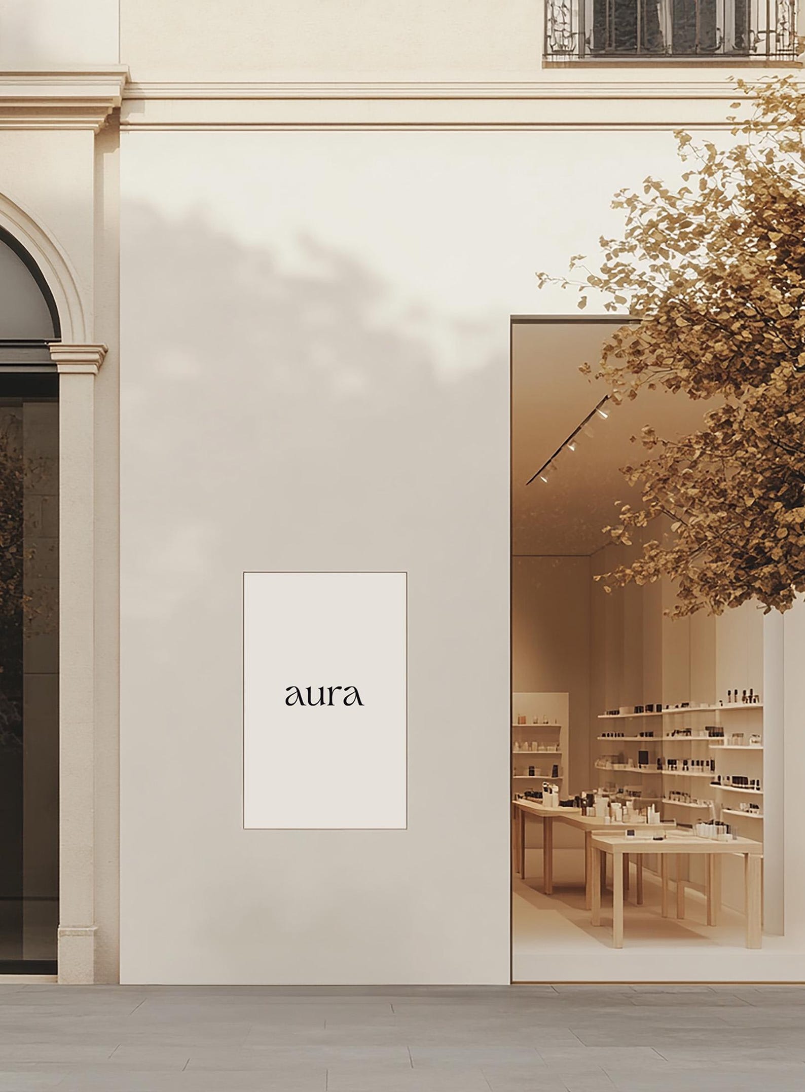 Modern Shopfront Mockup: Cosmetic Store Branding (PSD) - Etsy