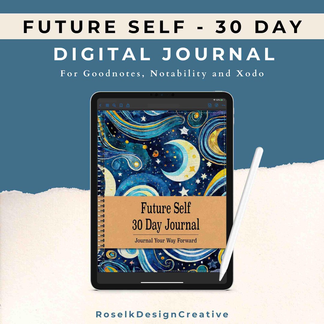 Future Self 30 Day Digital Journal | Personal Growth, Self-reflection ...