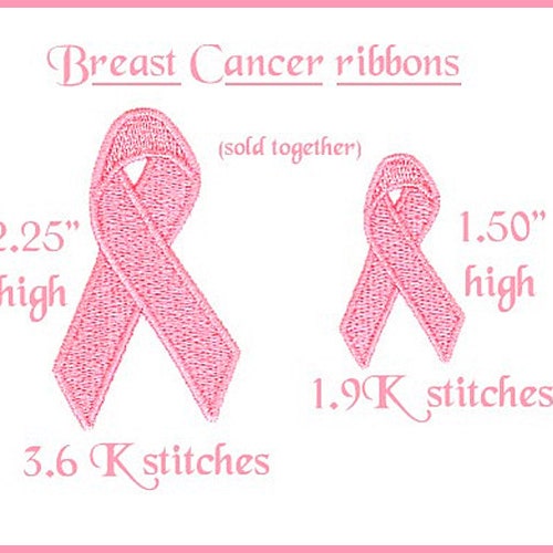 Cancer Ribbon Embroidery Applique Design Available in 4x4 5x5 | Etsy