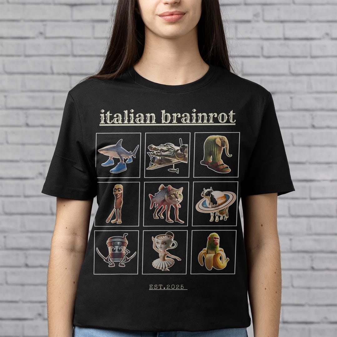ITALIAN BRAINROT SHIRT \ Italian Brain Rot Homage Animals T-shirt ...