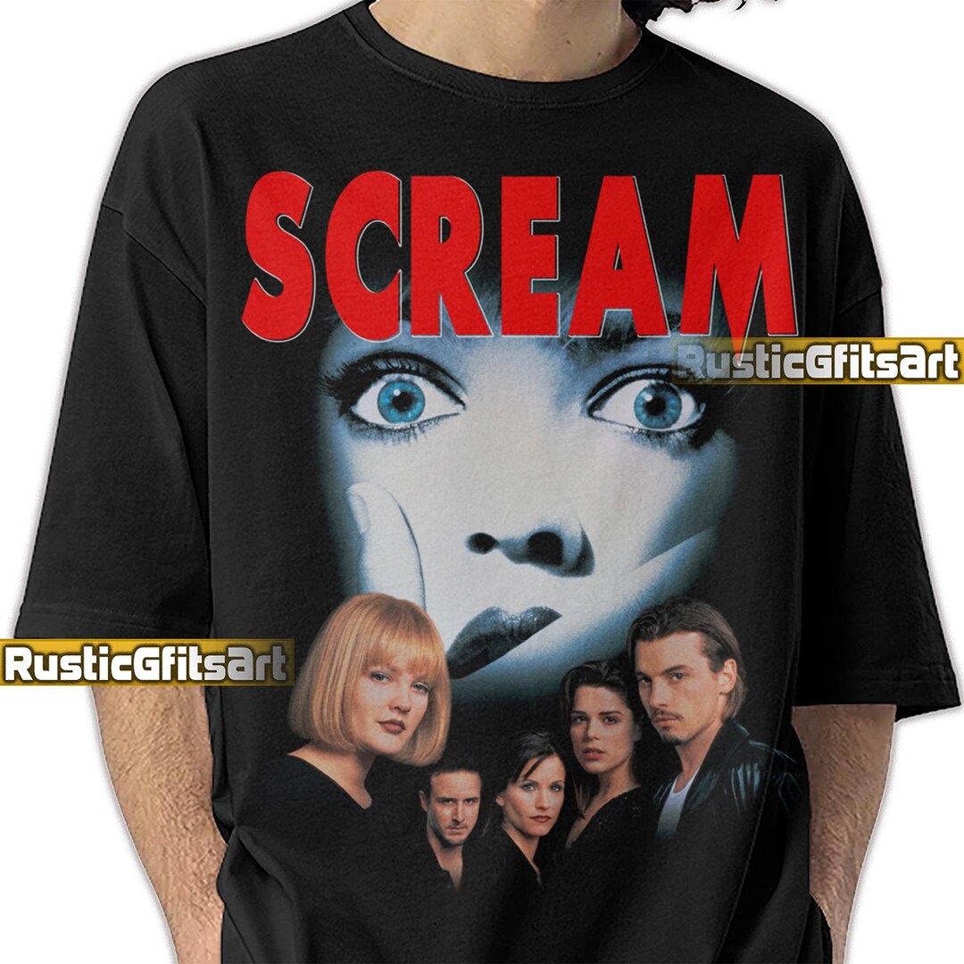 SCREAM MOVIE SHIRT, Scream Halloween Vintage Merch, Scream Horror ...