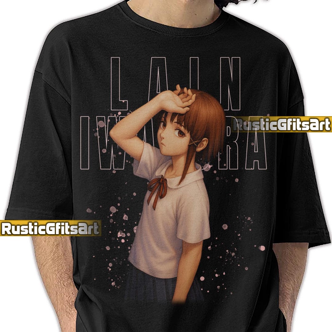 LAIN IWAKURA SERIAL Experiments Lain Shirt, Iwakura Rein Anime Custom T ...