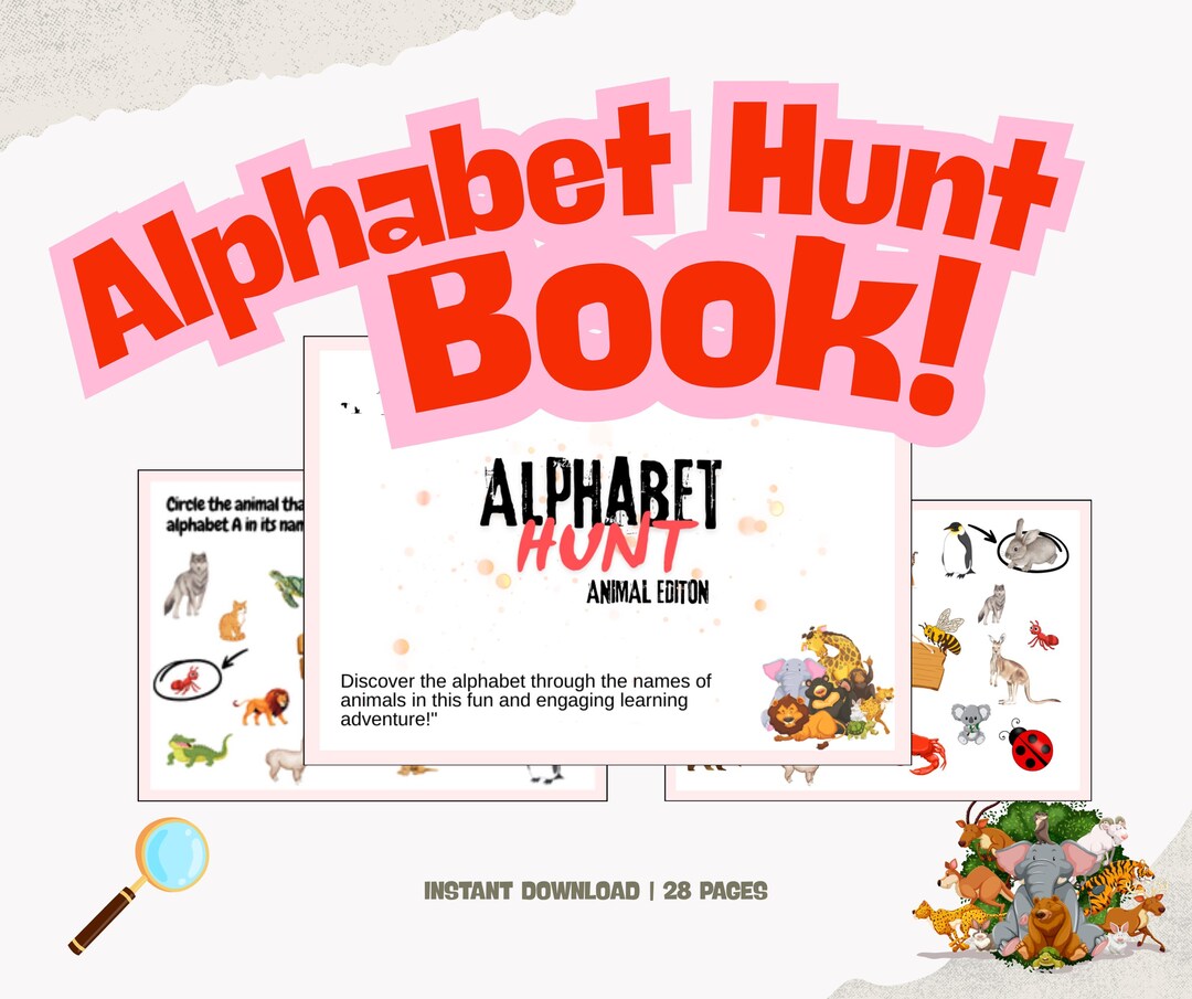 Learning Alphabet Alphabet Hunt Edition Letter Recognition Hunt ...