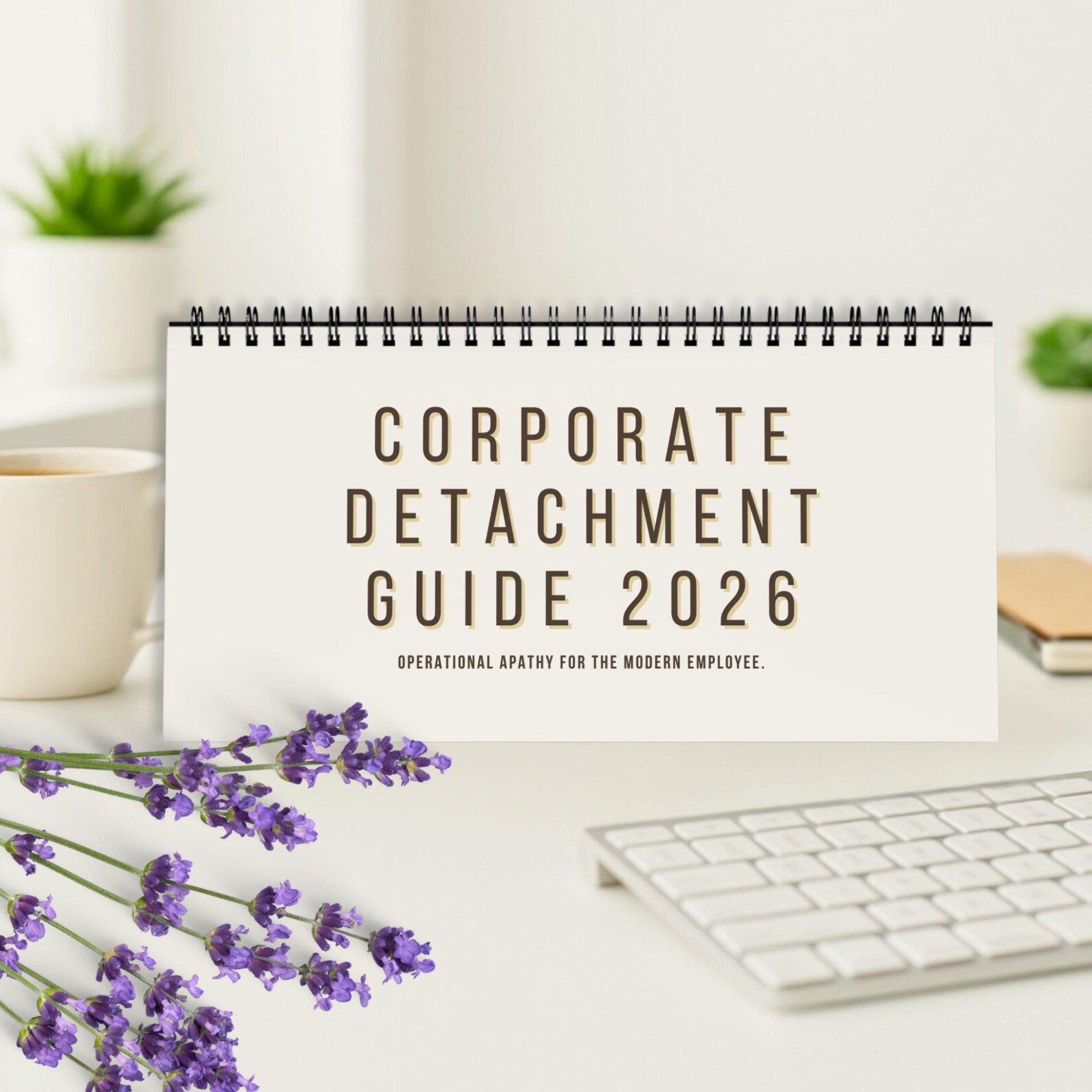 Corporate Detachment Guide 2026 – Sarcastic Minimalist Office Wall ...