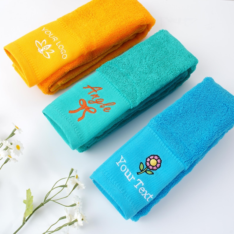 Custom Personalized Towel,personalized Embroidered Towel,with You Text ...