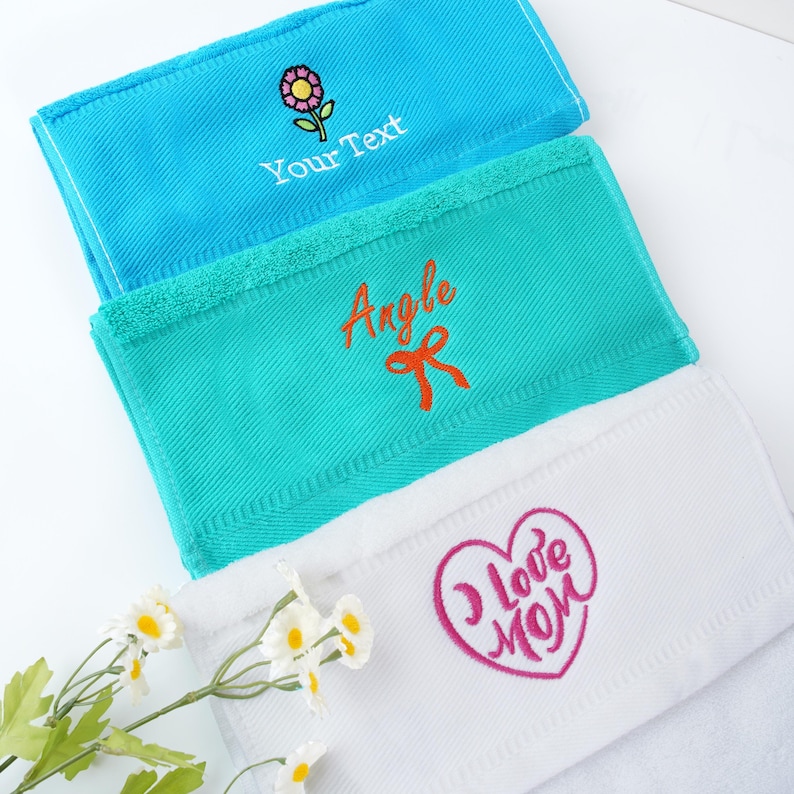 Custom Personalized Towel,personalized Embroidered Towel,with You Text ...